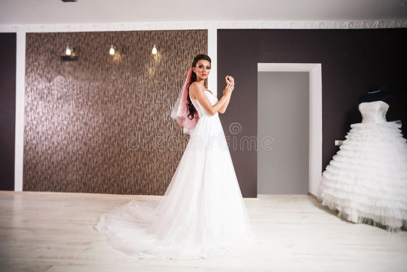 Young beautiful bride stock photo. Image of bridal, cheerful - 48094796