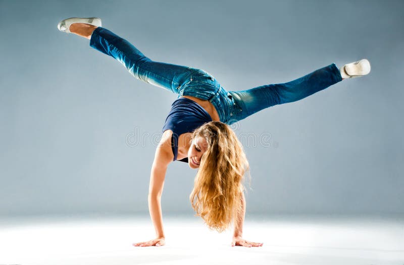 Young and Beautiful Dancer Posing Stock Image - Image of modern ...