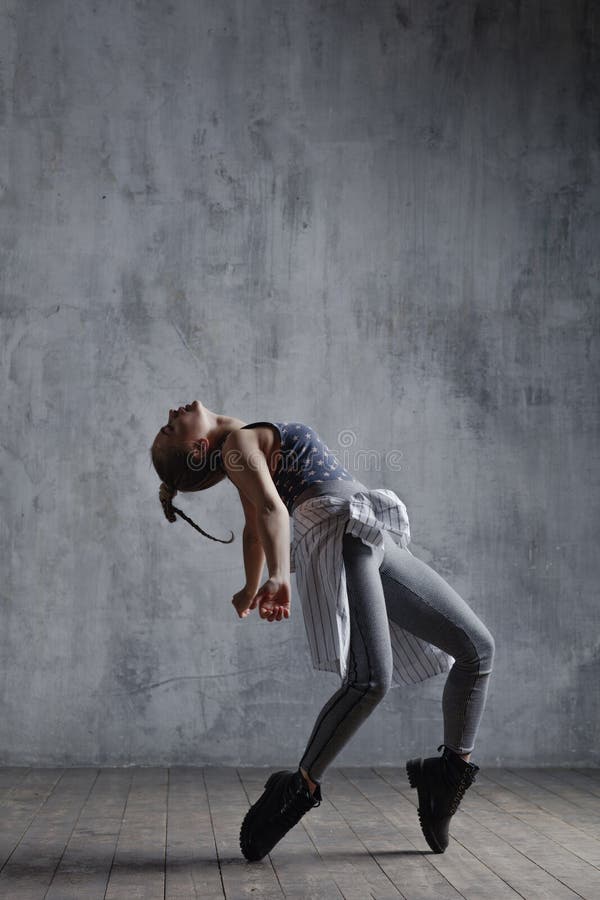 Young Beautiful Dancer is Posing in Studio Stock Image - Image of pose ...