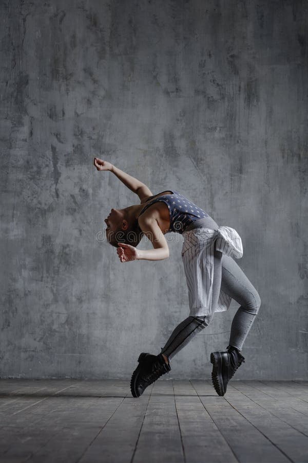 Young Beautiful Dancer is Posing in Studio Stock Image - Image of pose ...