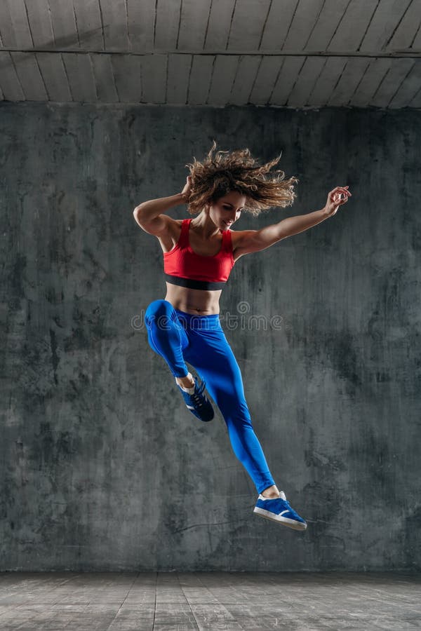 Young Beautiful Dancer is Posing in Studio Stock Photo - Image of ...