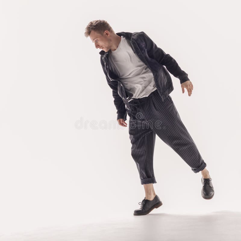 Young Beautiful Dancer Posing in the Studio Stock Image - Image of jump ...
