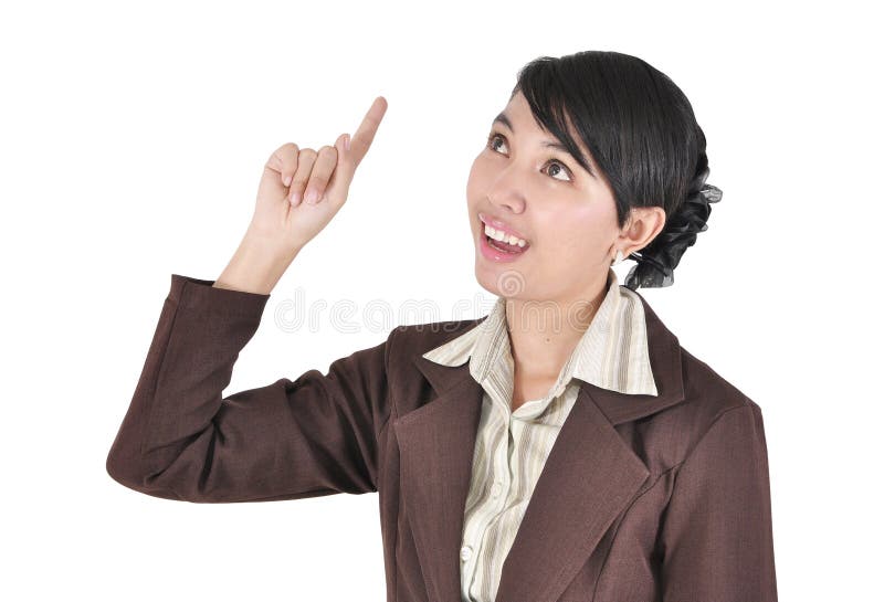 Pointing finger stock photo. Image of press, white, business - 20443624