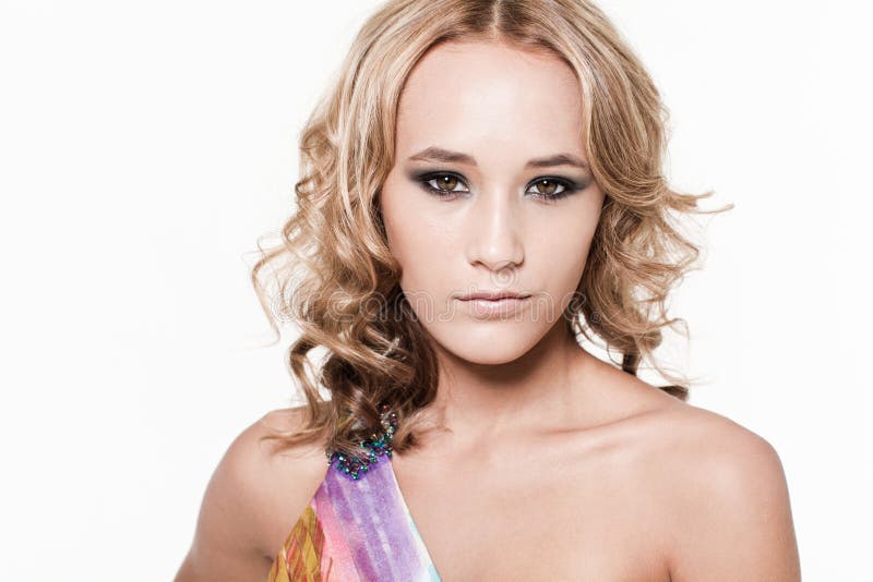 Young Beautiful Female Model Stock Photo - Image of isolated, gorgeous ...