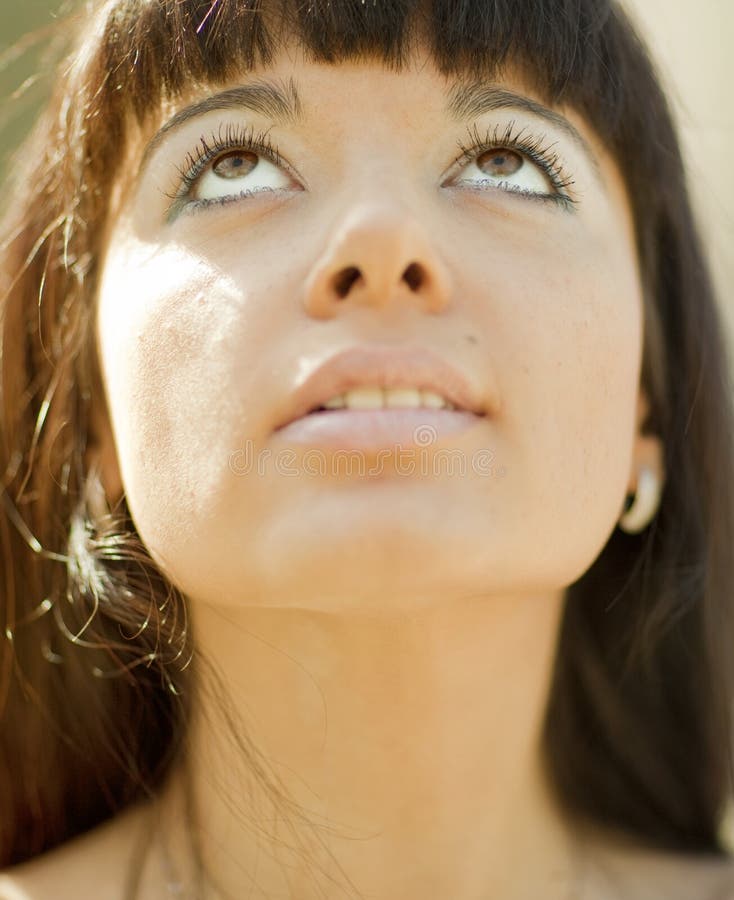 Young Beautiful Girl 25 Years Old Stock Image - Image of outside ...