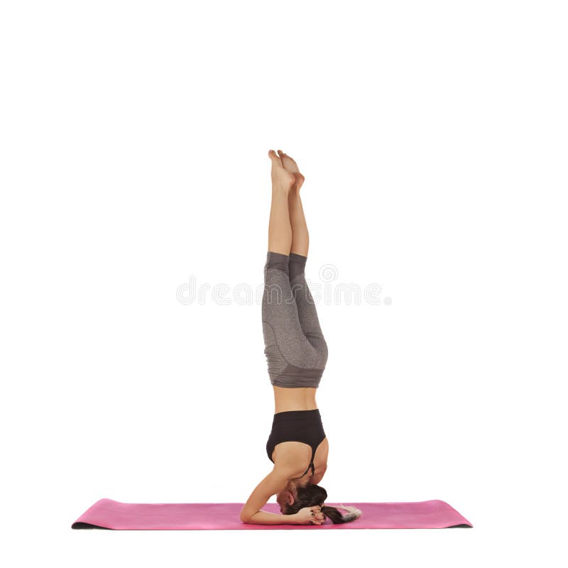 Young Beautiful Girl Yoga Posing Stock Image - Image of lifestyle ...