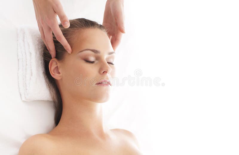 Young Beautiful And Healthy Woman In Spa Salon Traditional Massage