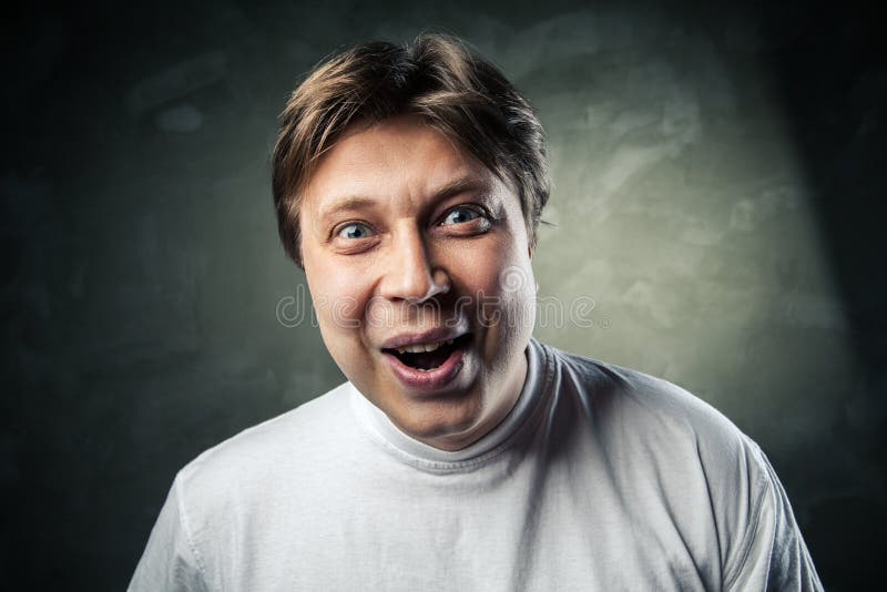 Young Beautiful Man Surprised Face Expression Stock Image - Image of ...