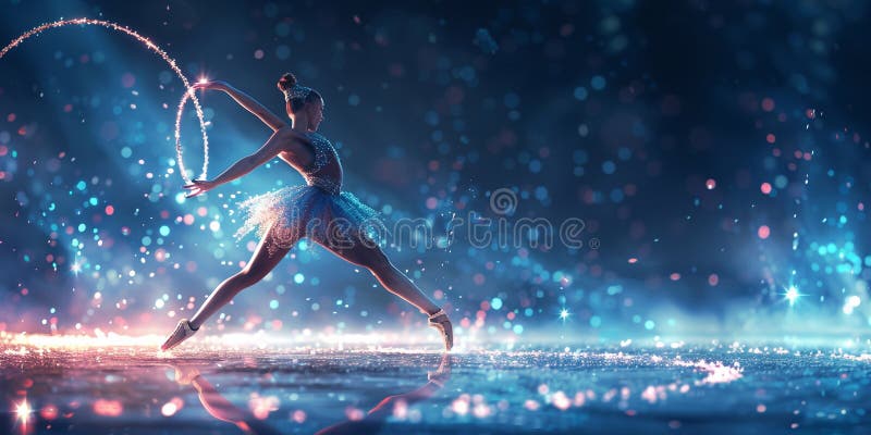 The Young Beautiful Modern Dancer Dancing Under Water Drops Stock Photo ...