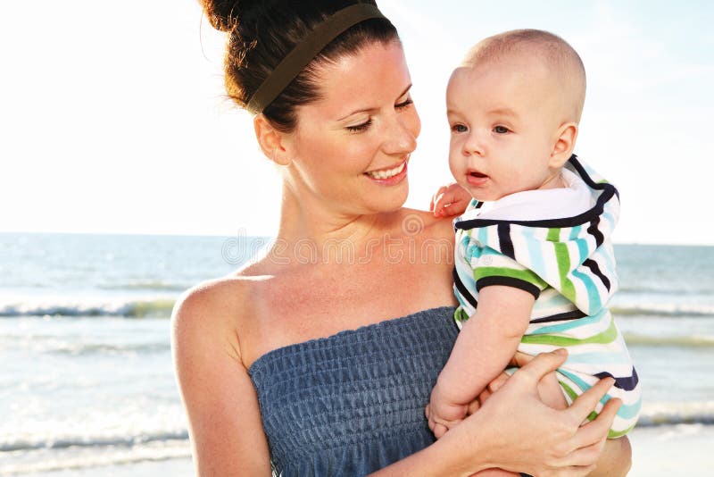 Young beautiful mother. stock image. Image of love, family - 7837193