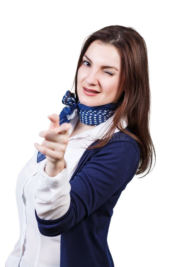 Young Beautiful Woman Challenges Stock Photo - Image of employee, cute ...