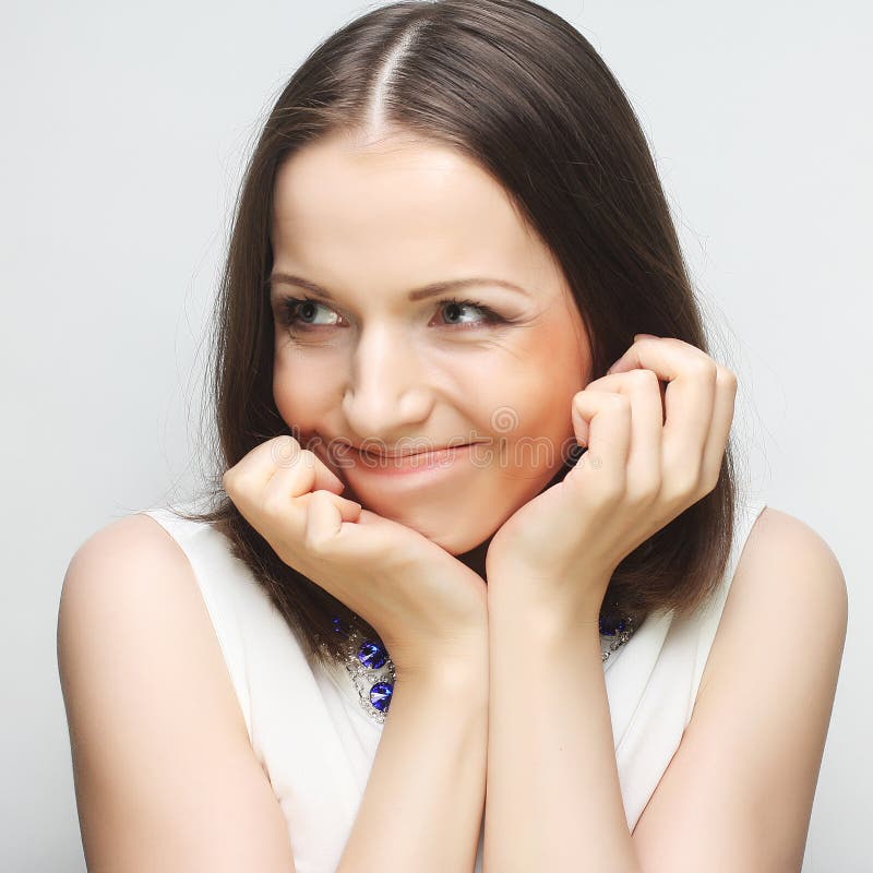 Young beautiful woman stock image. Image of okay, people - 51703837