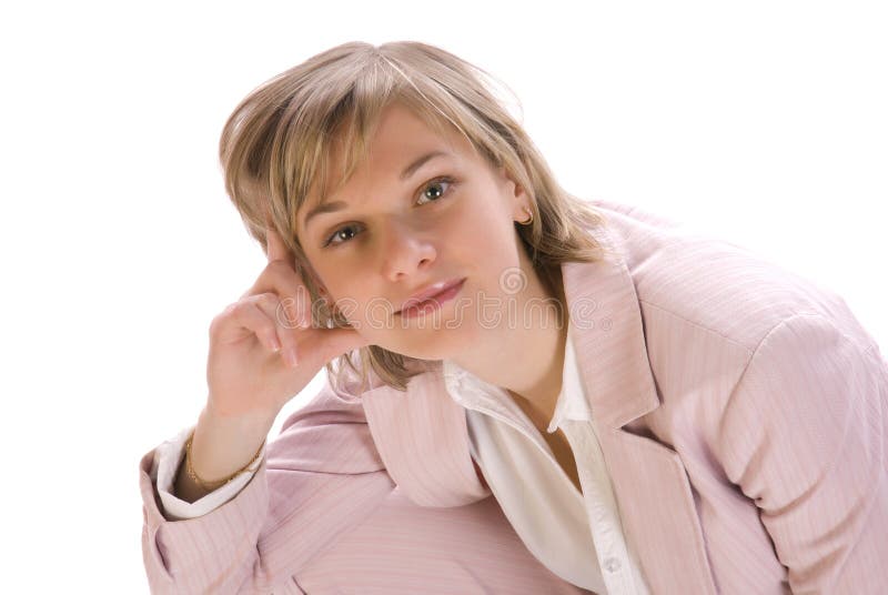 Young Beautiful Woman Looking Seriously Stock Image - Image of beauty ...