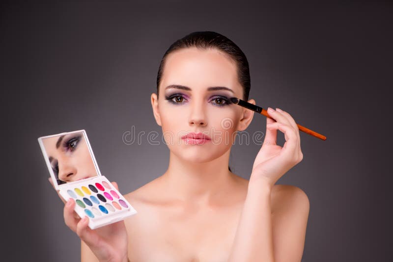 The Young Beautiful Woman in Make-up Concept Stock Image - Image of ...