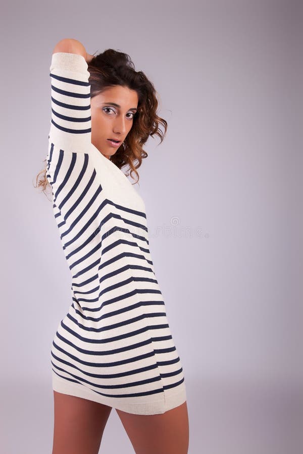 Young and Beautiful Woman Posing Stock Image - Image of closeup ...