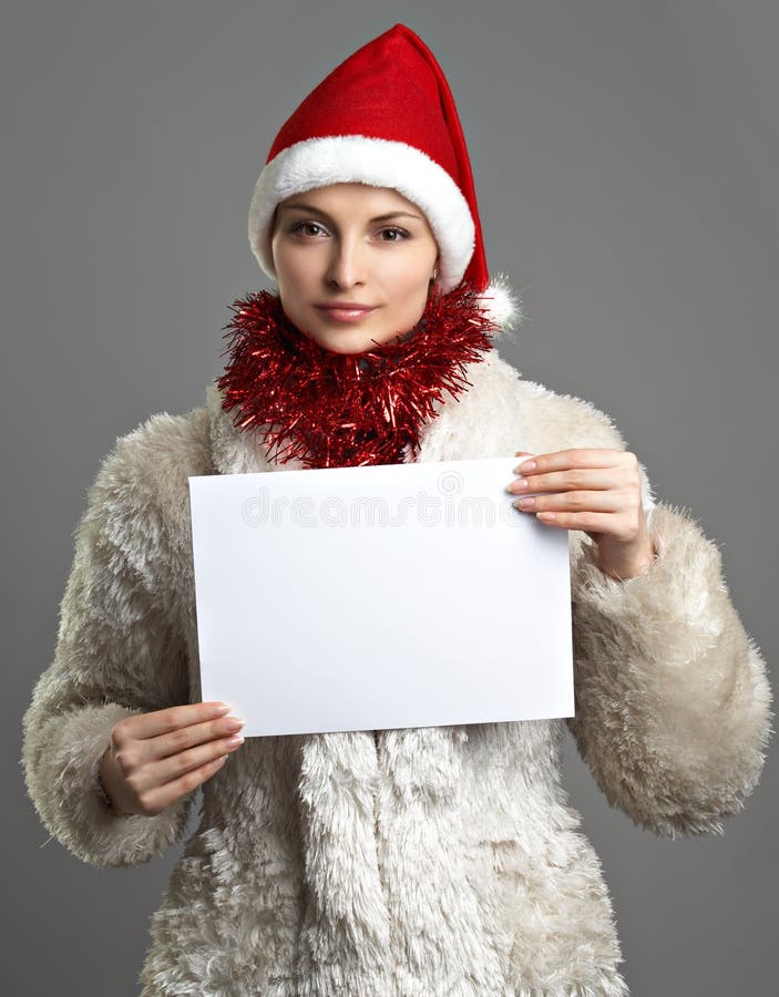 Young Beautiful Woman with Sheet Stock Image - Image of fashion ...