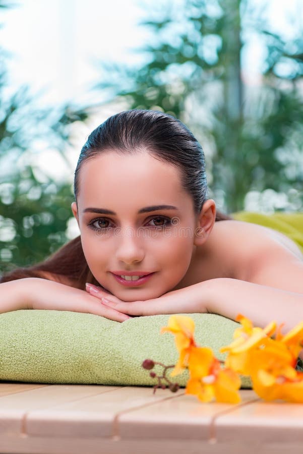 The Young Beautiful Woman during Spa Procedure Stock Image - Image of ...