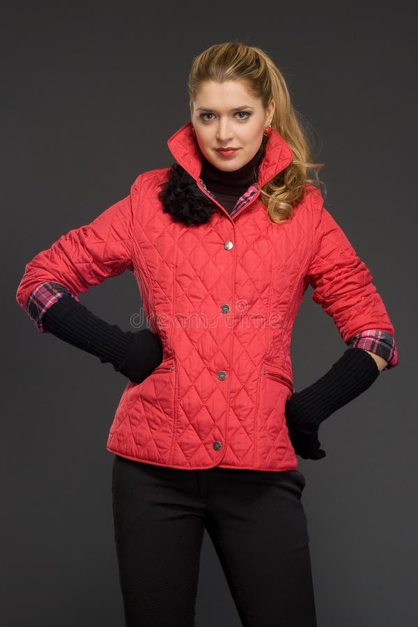 Young Beautiful Woman in Winter Clothes Stock Photo - Image of robe ...