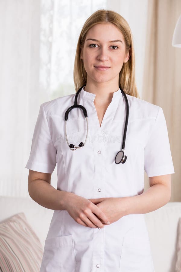 Young beauty female doctor stock photo. Image of posing - 57239088