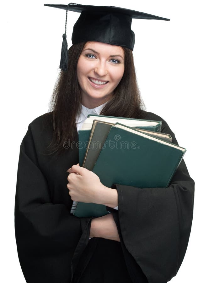 Female Graduate in University Stock Photo - Image of graduation, human ...