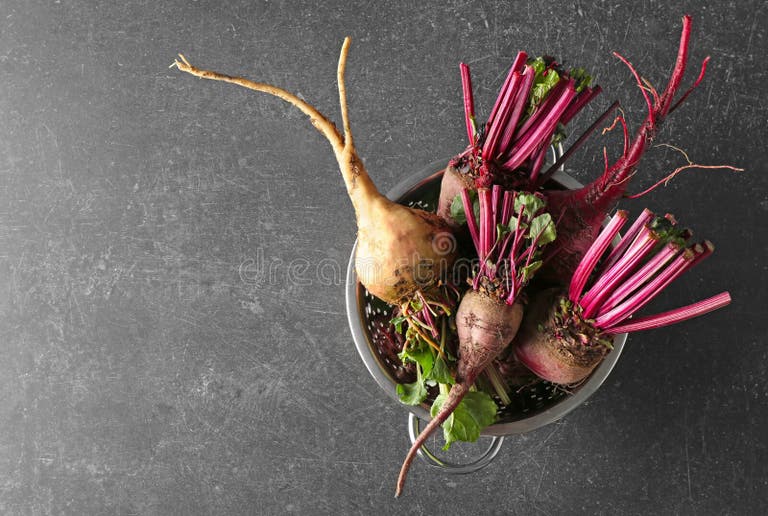 Young beets in strainer stock image. Image of beet, green - 116195849