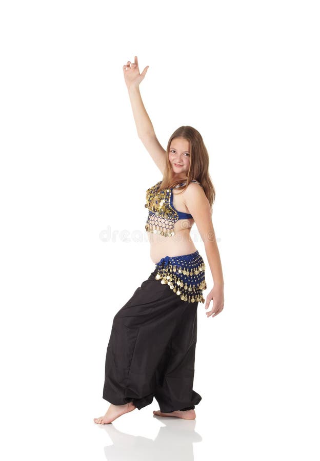 Young belly dancing girl stock photo. Image of belly - 10064772