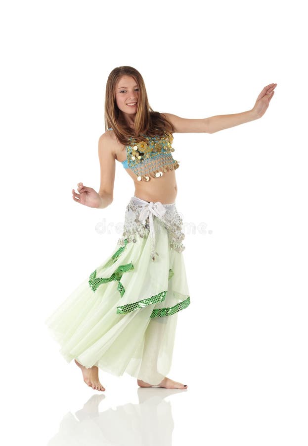 Young belly dancing girl stock photo. Image of barefoot - 10064826