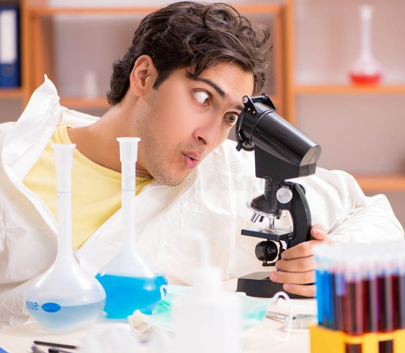 Young Biochemist Working in the Lab Stock Image - Image of discovery ...