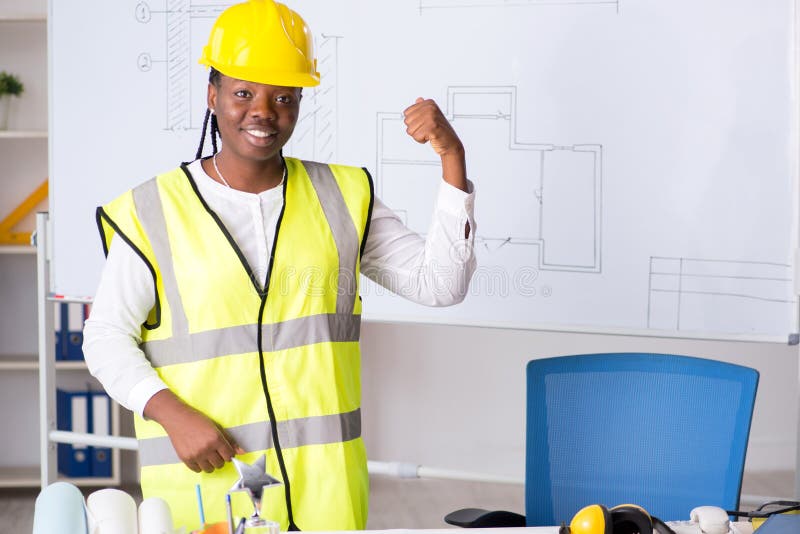 The Young Black Architect Working on Project Stock Image - Image of ... The Young Black Architect Working on Project Stock Image - Image of ...