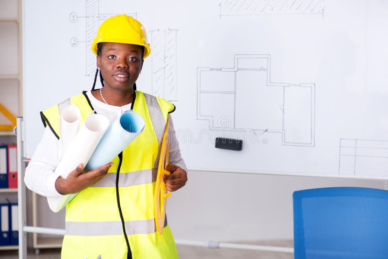 The Young Black Architect Working on Project Stock Photo - Image of ... The Young Black Architect Working on Project Stock Photo - Image of ...