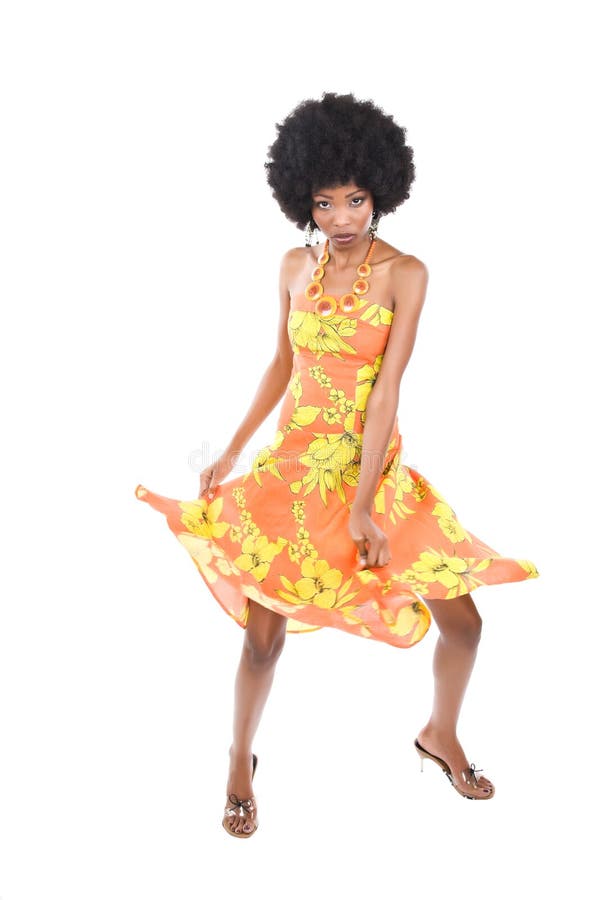 Young black woman dancing stock image. Image of dancer - 3539793