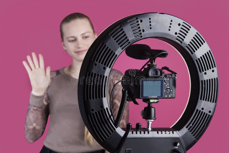 Experienced Blogger Working at Home with Modern Equipment Stock Photo ...