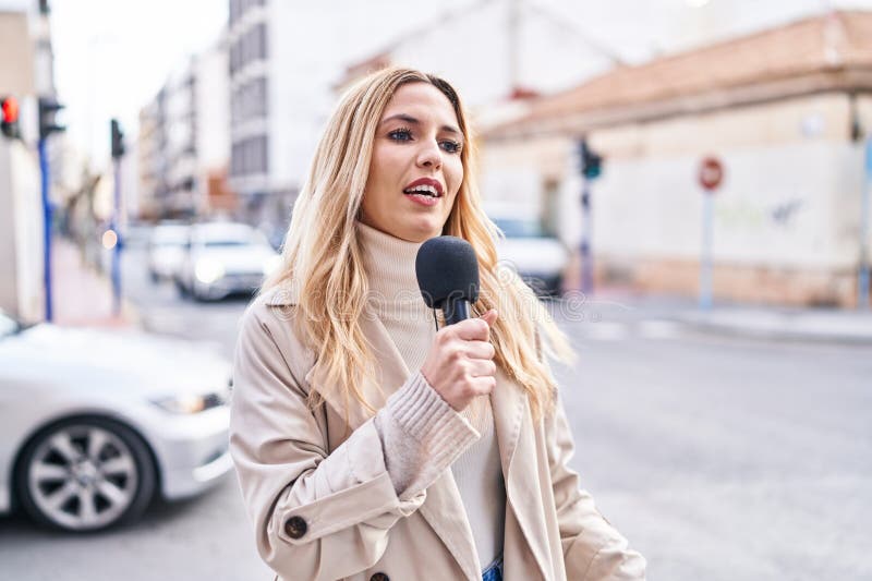 1,052 Woman Outside Microphone Stock Photos - Free & Royalty-Free Stock ...