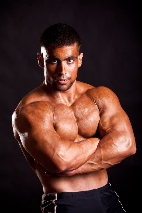 Young bodybuilder posing stock image. Image of athletic - 36358155