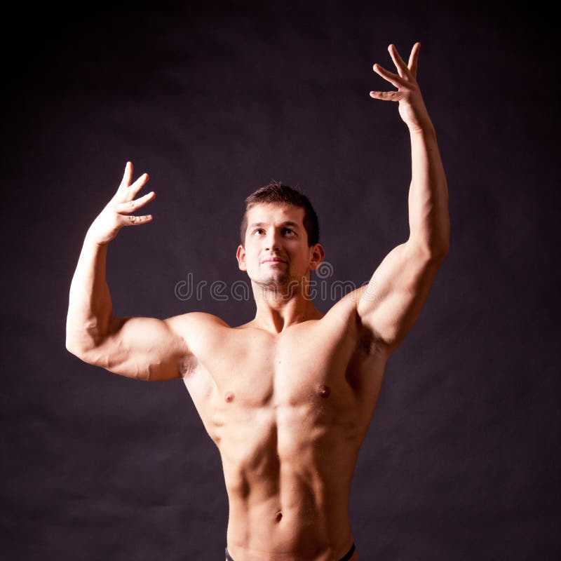 Young bodybuilder posing stock image. Image of bodybuilder - 37765891