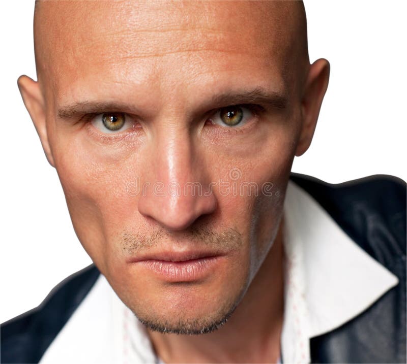 Young bold man stock photo. Image of idea, male, charismatic - 16128746