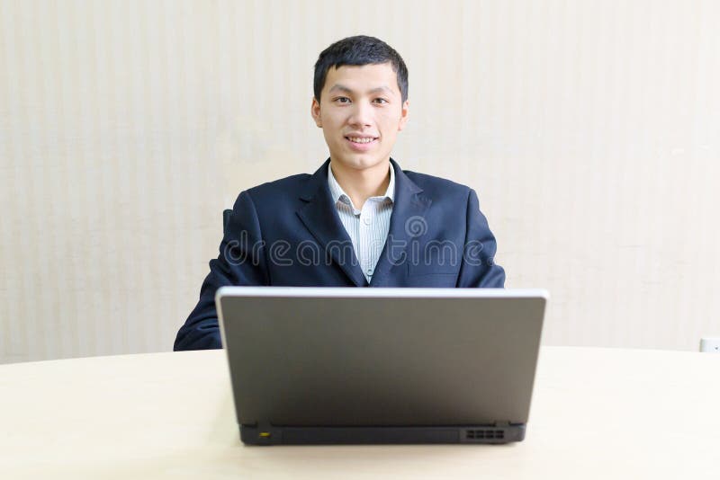Young boss stock photo. Image of computer, success, business - 24643336
