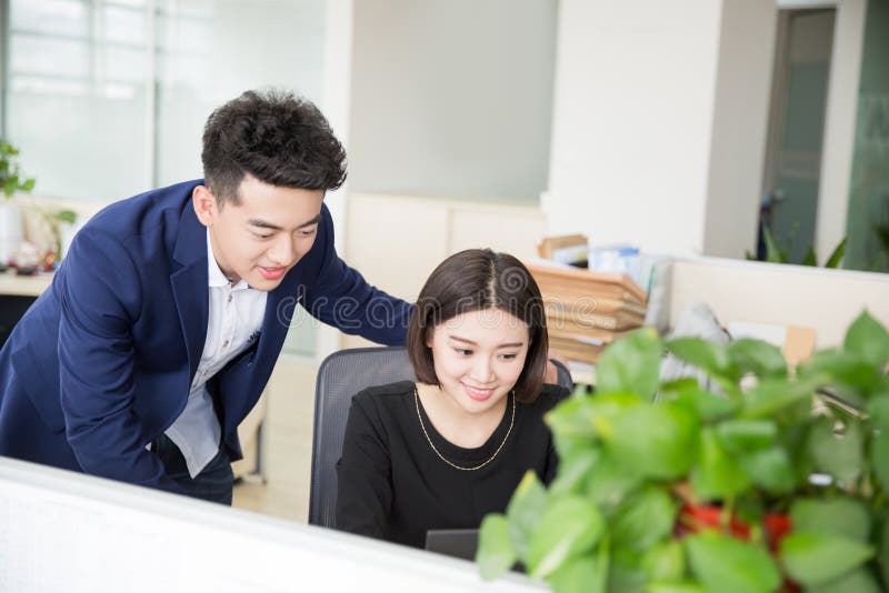 Boss and Assistant or in Hotel Working Together Stock Photo - Image of ...