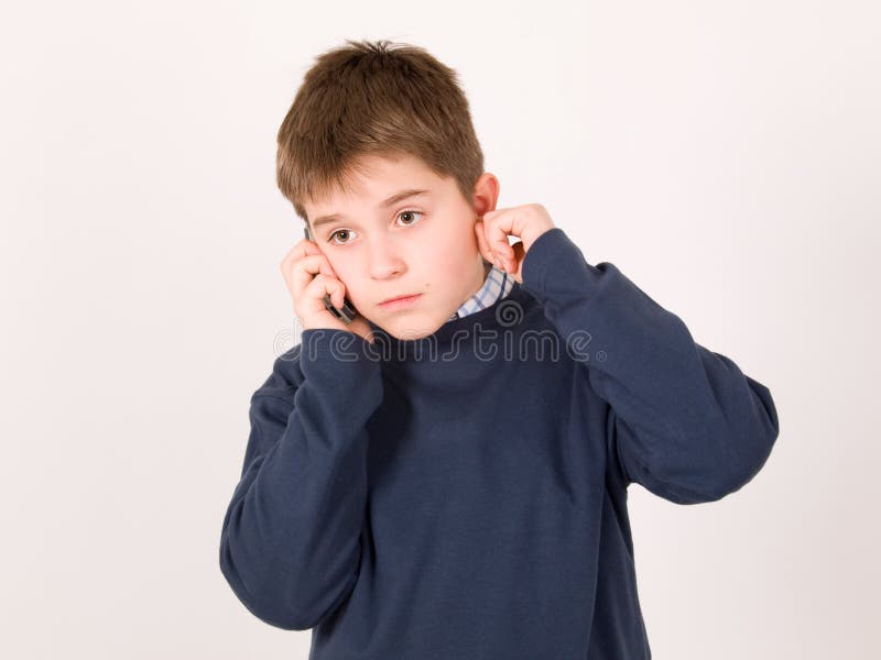 Young Boy with Cellular Phone Stock Photo - Image of wifi, device: 4783596