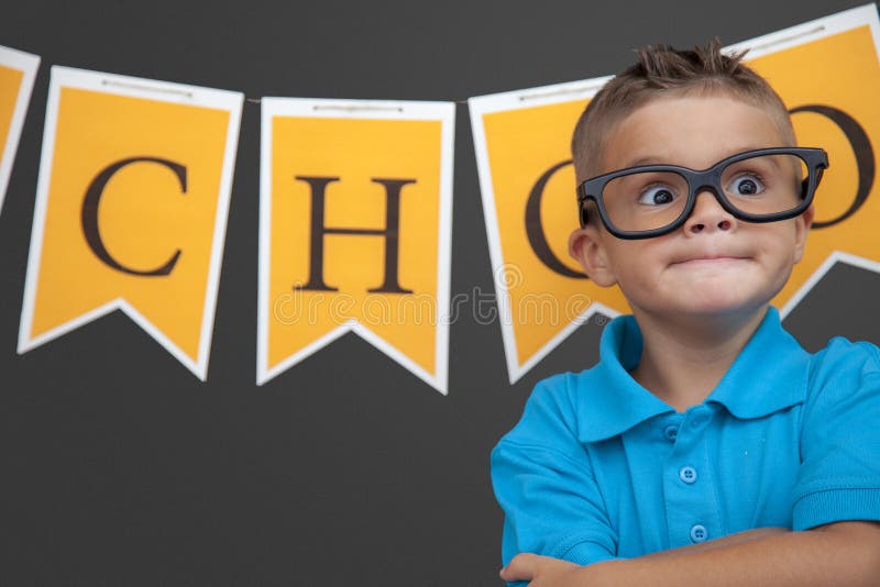 Young Boy in the Classroom stock image. Image of education - 33262309