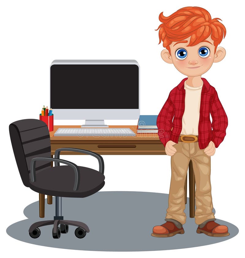 Boy Computer Stock Illustrations – 31,966 Boy Computer Stock ...