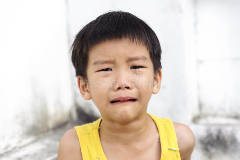 Young boy cry and tear stock image. Image of sadness - 50859837