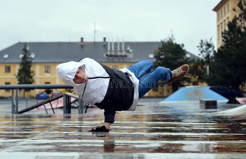 Young Boy Dancing Break Dance Stock Image - Image of breakdance ...