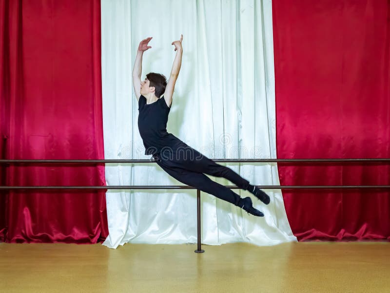 A Young Boy Dancing, Young Boy in Dancing Studio Stock Photo - Image of ...