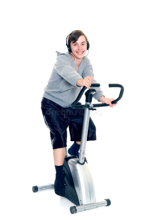 Young boy doing fitness stock image. Image of happy, condition - 9041019