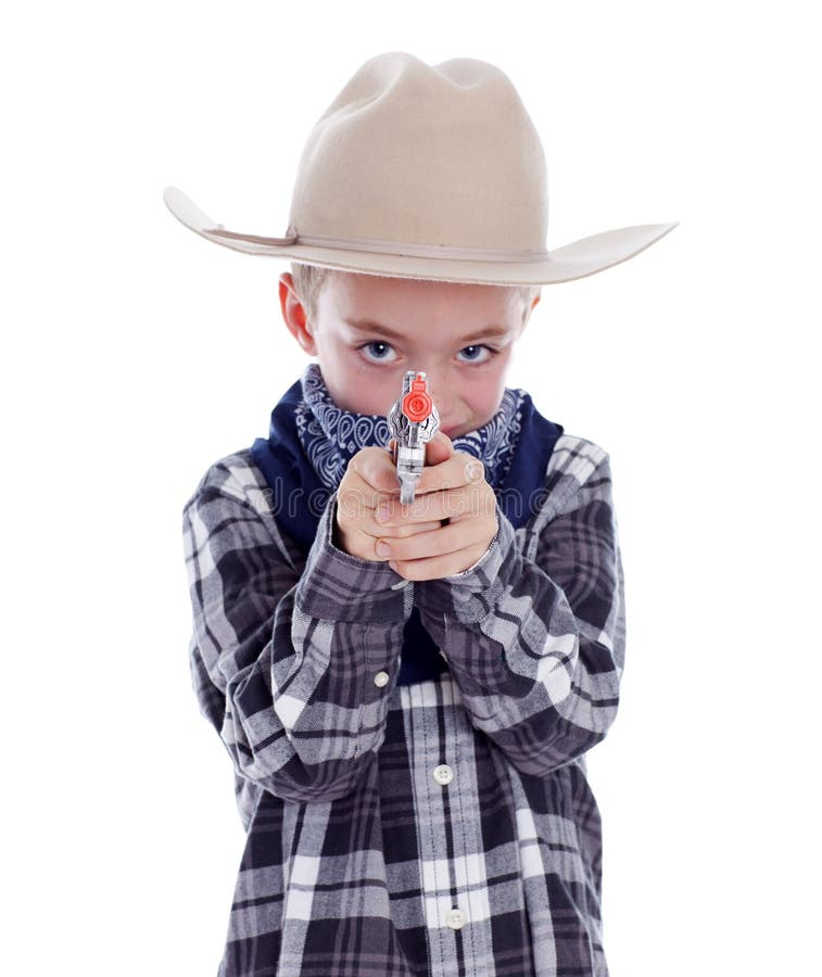 Young Boy Dressed As a Cowboy Stock Image - Image of roleplay ...