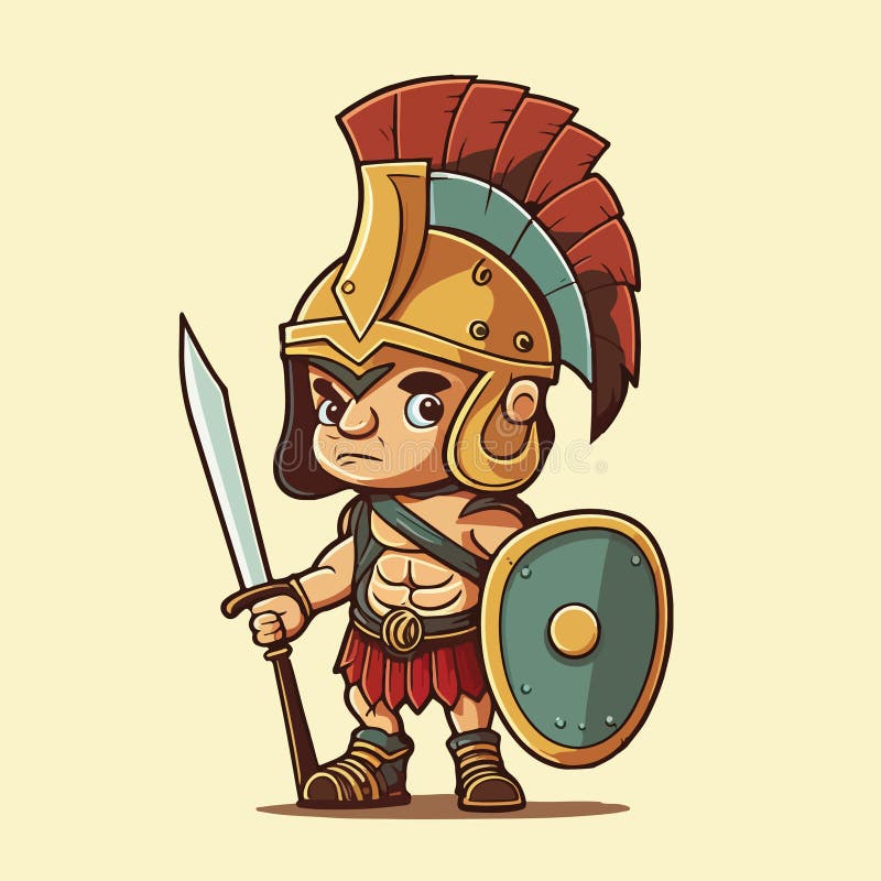 Roman Knight Warrior War Logo Stock Vector - Illustration of banner ...