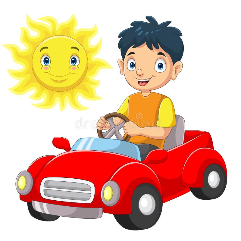 Boy Driving Car Stock Illustrations – 3,966 Boy Driving Car Stock ...