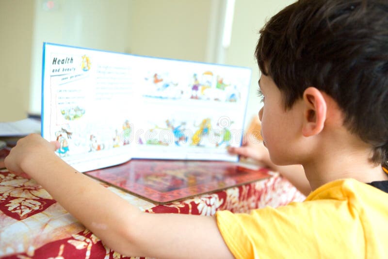 Engross in my book stock image. Image of expression, book - 2237847