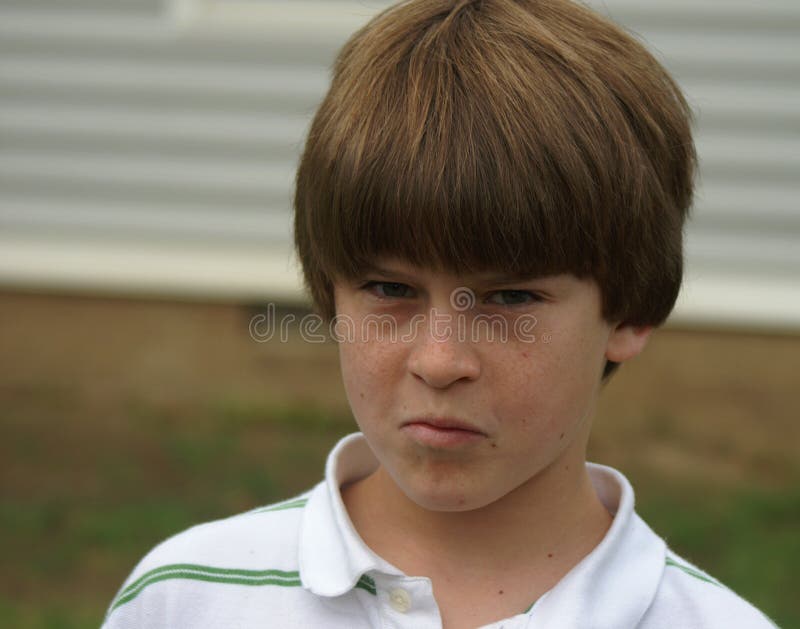 Boy thinking stock image. Image of face, plan, hoping - 1247923